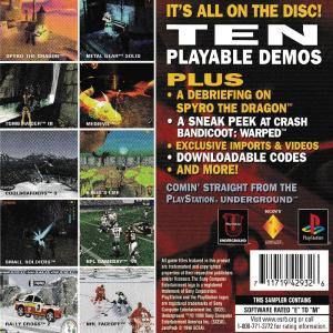 TGDB - Browse - Game - Playstation Underground Jampack Winter '98