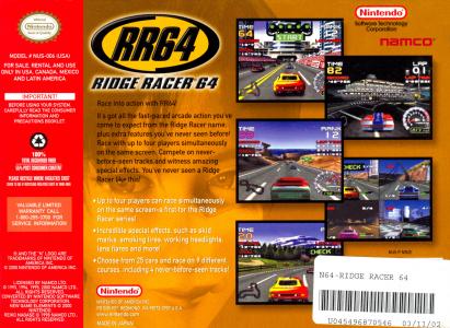 TGDB - Browse - Game - Ridge Racer 64