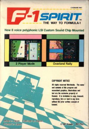 TGDB - Browse - Game - F-1 Spirit: the Way to Formula-1