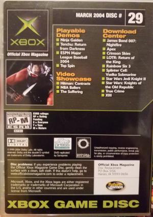 TGDB - Browse - Game - Official Xbox Magazine Demo Disc 29